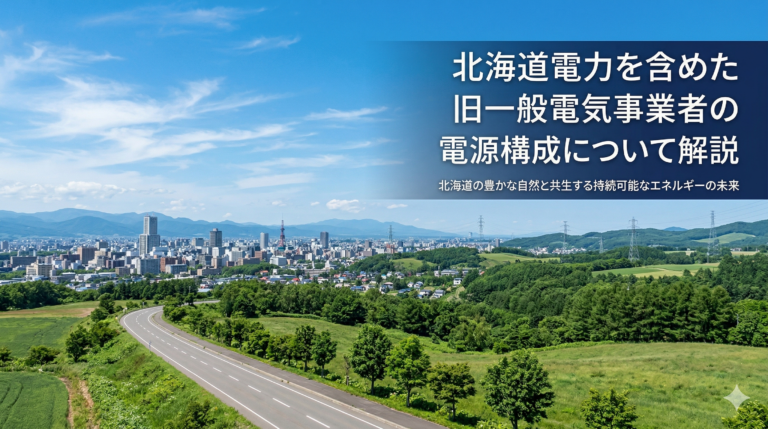 北海道電力を含めた旧一般電気事業者の電源構成について解説 | 株式会社totoka